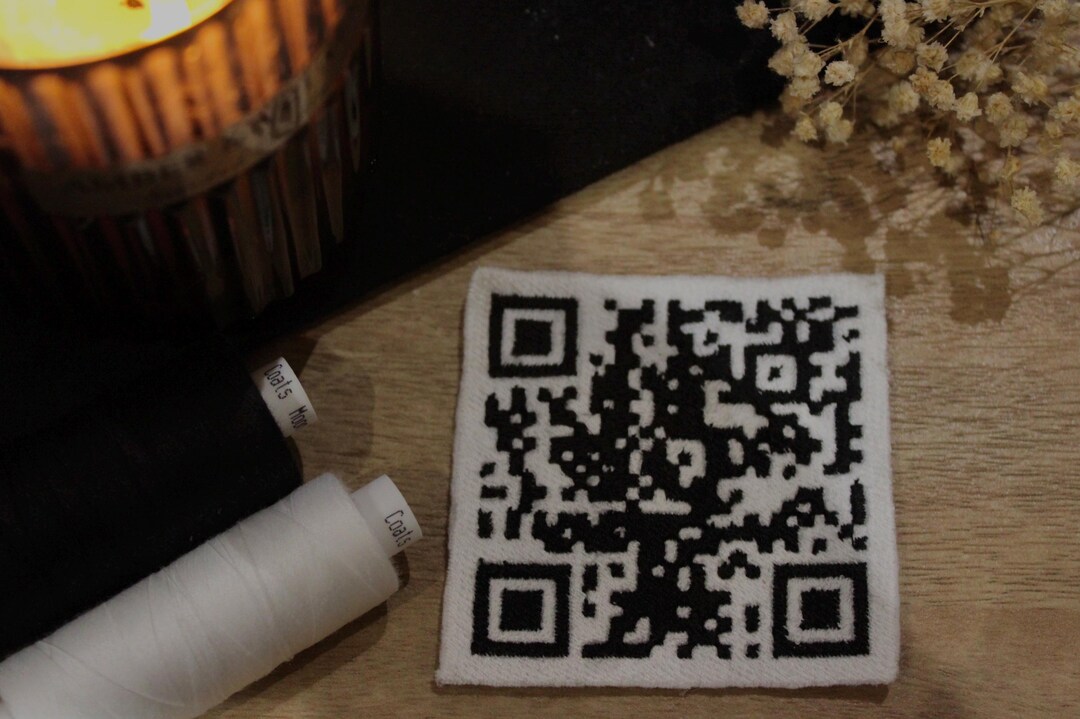 Custom Embroidery QR Code, for Businesses, Gifts and Social Media ...