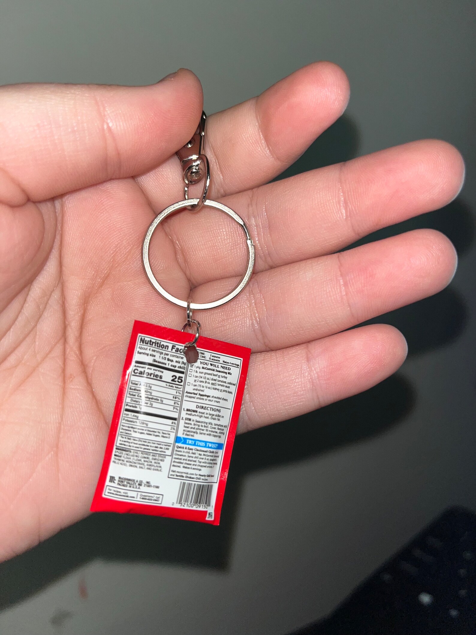 Mini Chili Packet Keychain - Etsy