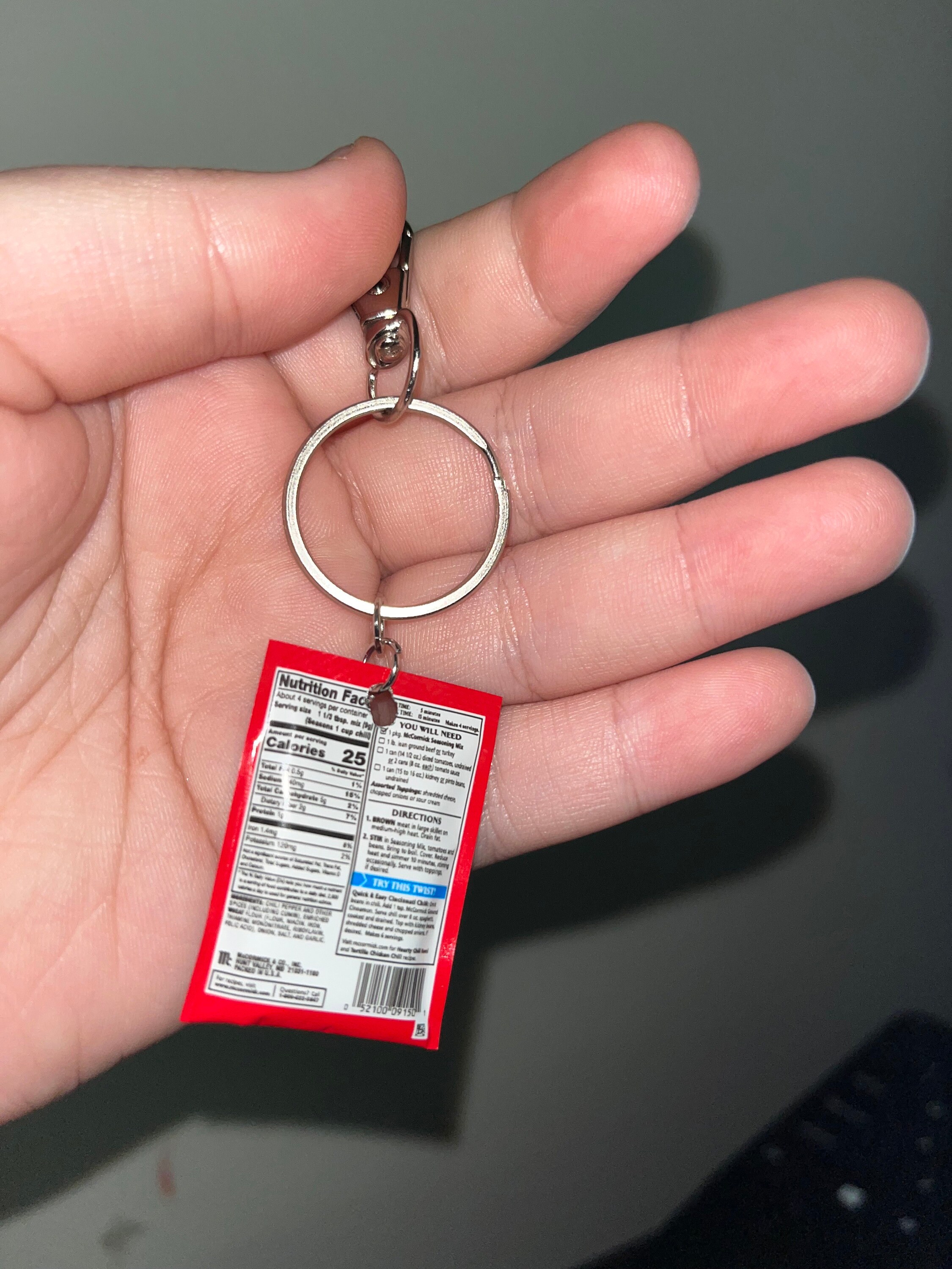 Mini Chili Packet Keychain - Etsy