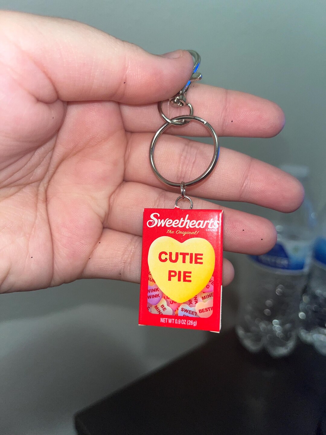 Mini Sweethearts Cutie Pie Candy Keychain - Etsy