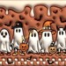 3D Brown Ghosts Halloween PNG - Etsy
