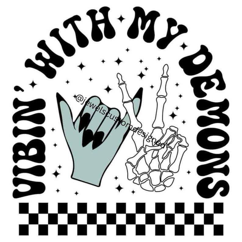 Vibin' With Spooky Cute Digital Download PNG - Etsy