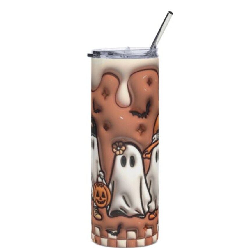 3D Brown Ghosts Halloween PNG - Etsy