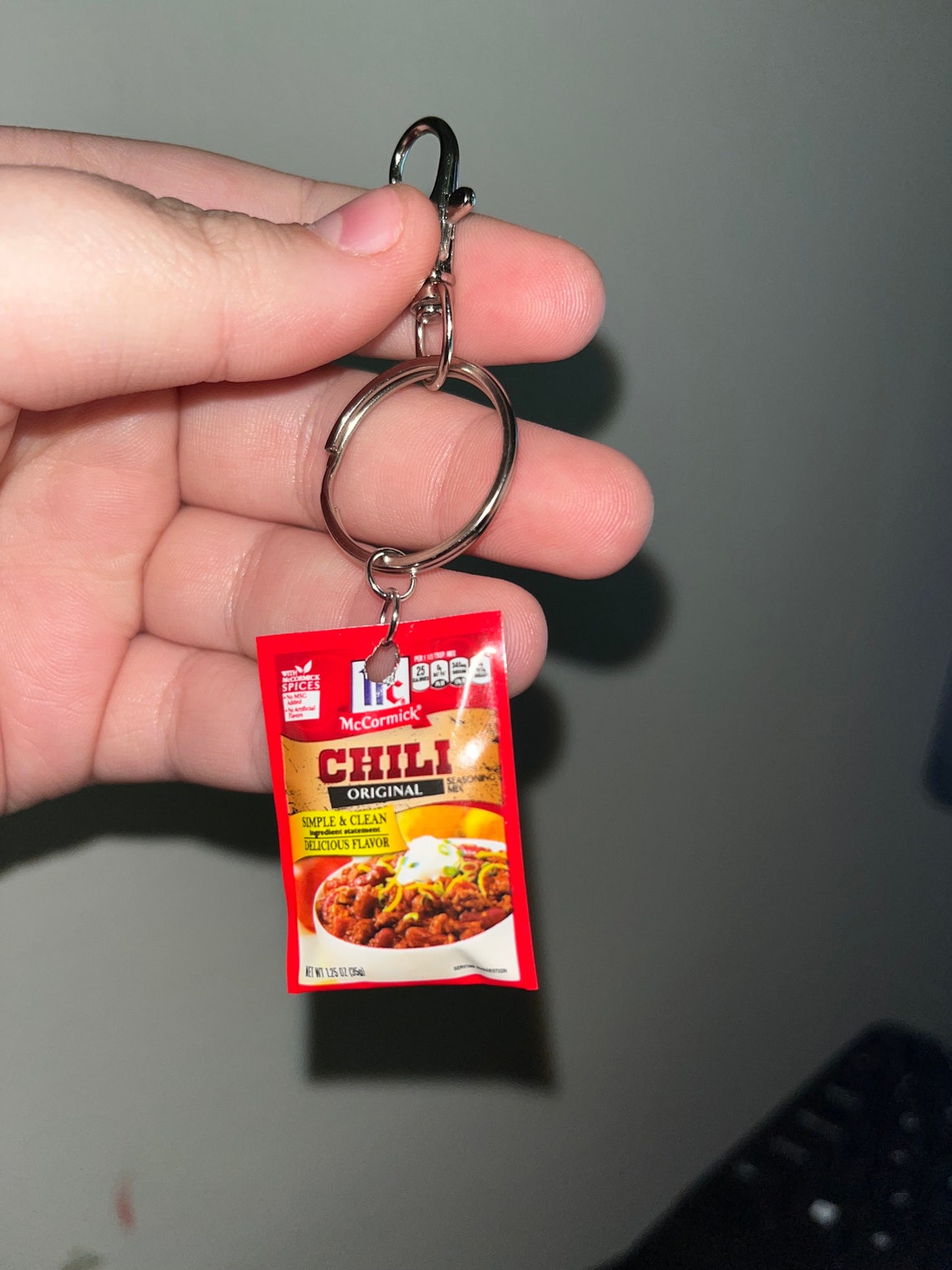 Mini Chili Packet Keychain - Etsy