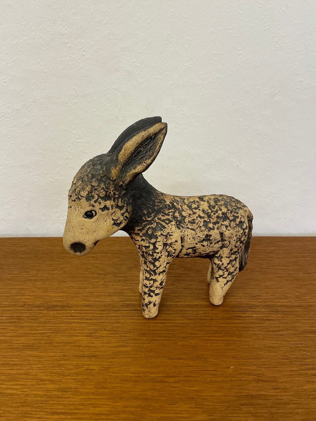 Vintage Donkey Clay Figure 70s Decoration Mid Century - Etsy