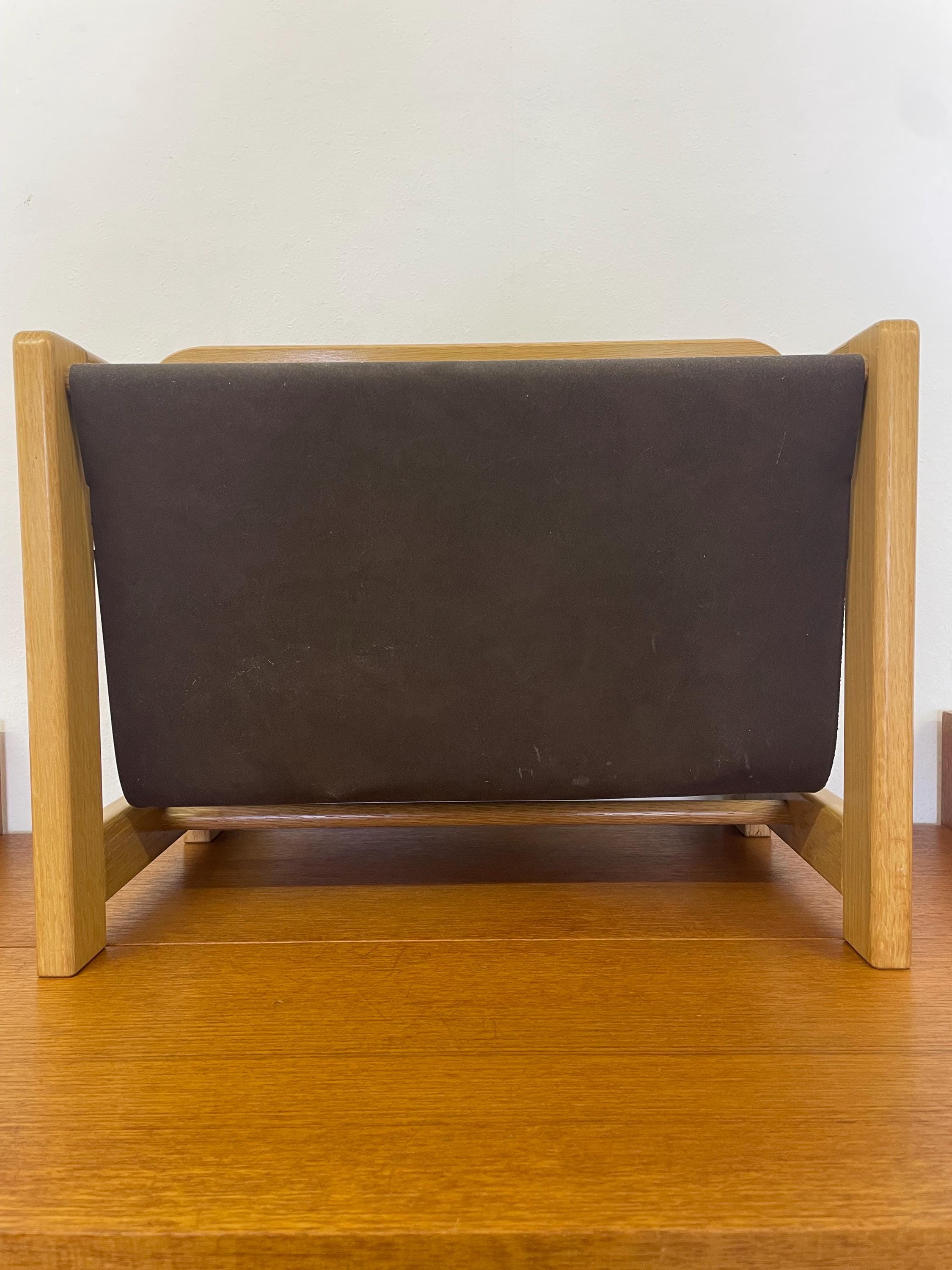 Mid Century Magazine Rack / Newspaper Rack Made of Wood and Imitation ...