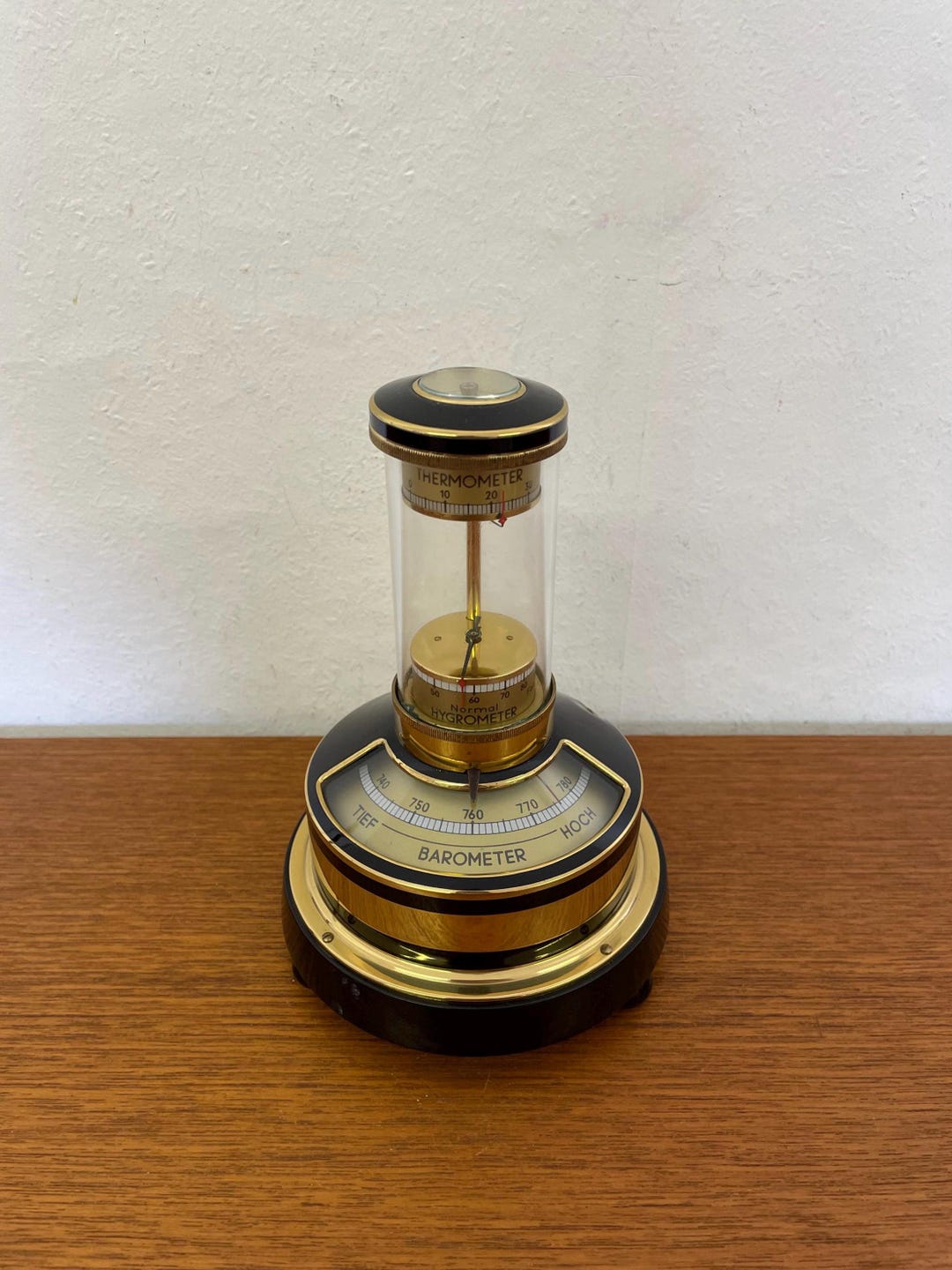 Mid Century Lufft Weather Column / Weather Station (thermometer ...