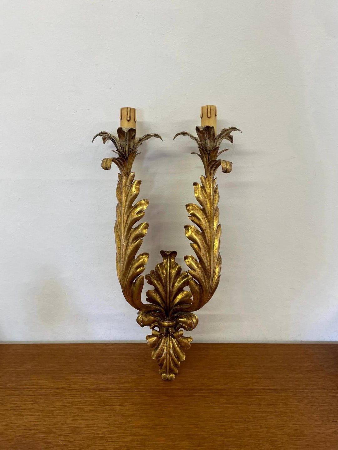 Antique Hollywood Regency Wall Sconce / Candle Holder for the Wall Made ...