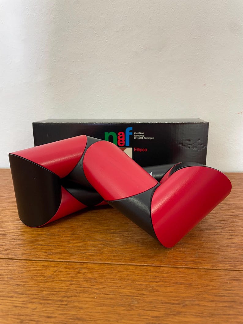 Ellipso No. 9640 by Kurt Naef in Red and Black in Original Packaging ...