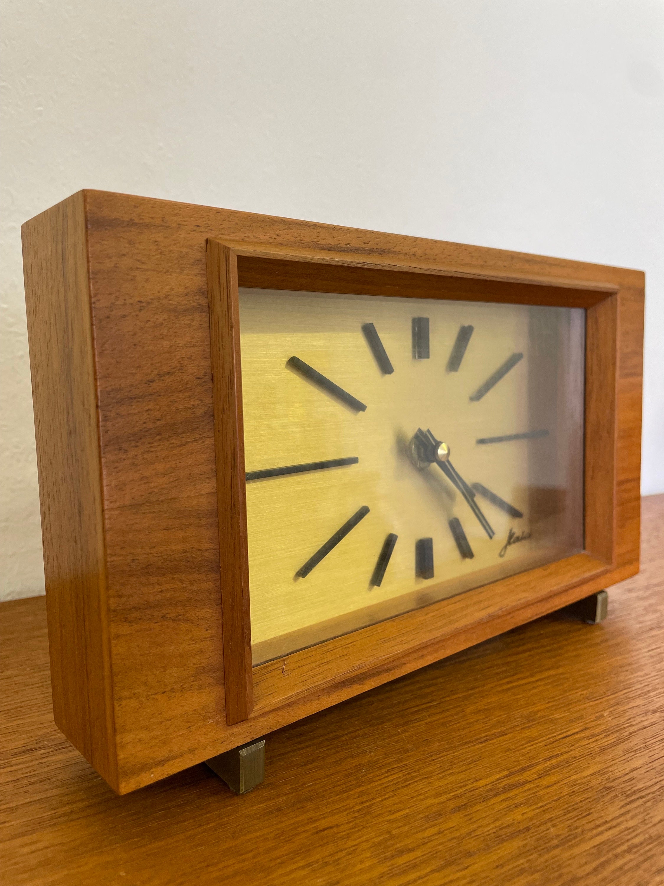 Haid Table Clock 0272 / Buffet Clock / Mantel Clock Made of Wood With ...