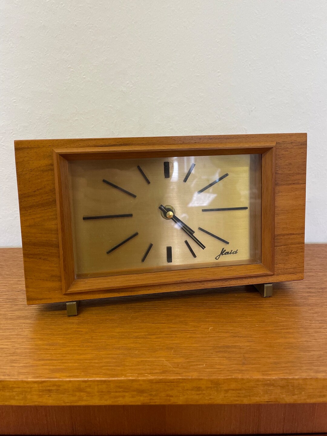 Haid Table Clock 0272 / Buffet Clock / Mantel Clock Made of Wood With ...