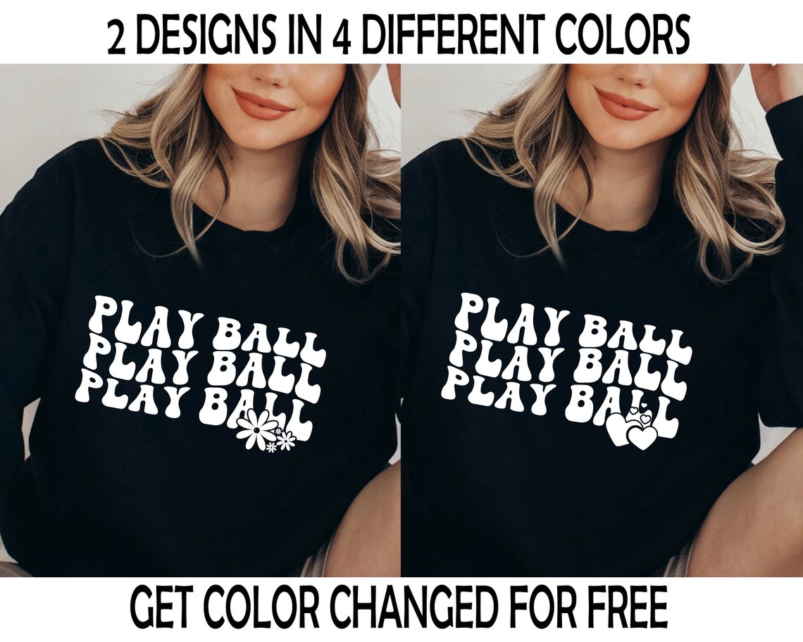 Play Ball Svg File Play Ball Retro Svg Play Ball Wavy Svg Play Ball ...