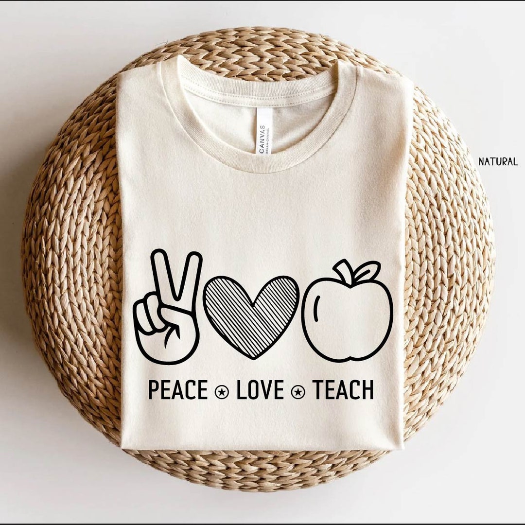 Peace Love Teach Svg,teach Svg,peace Love Svg,peace Love Teach Png ...