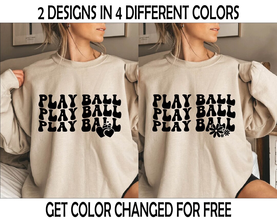 Play Ball Svg File Play Ball Retro Svg Play Ball Wavy Svg Play Ball ...