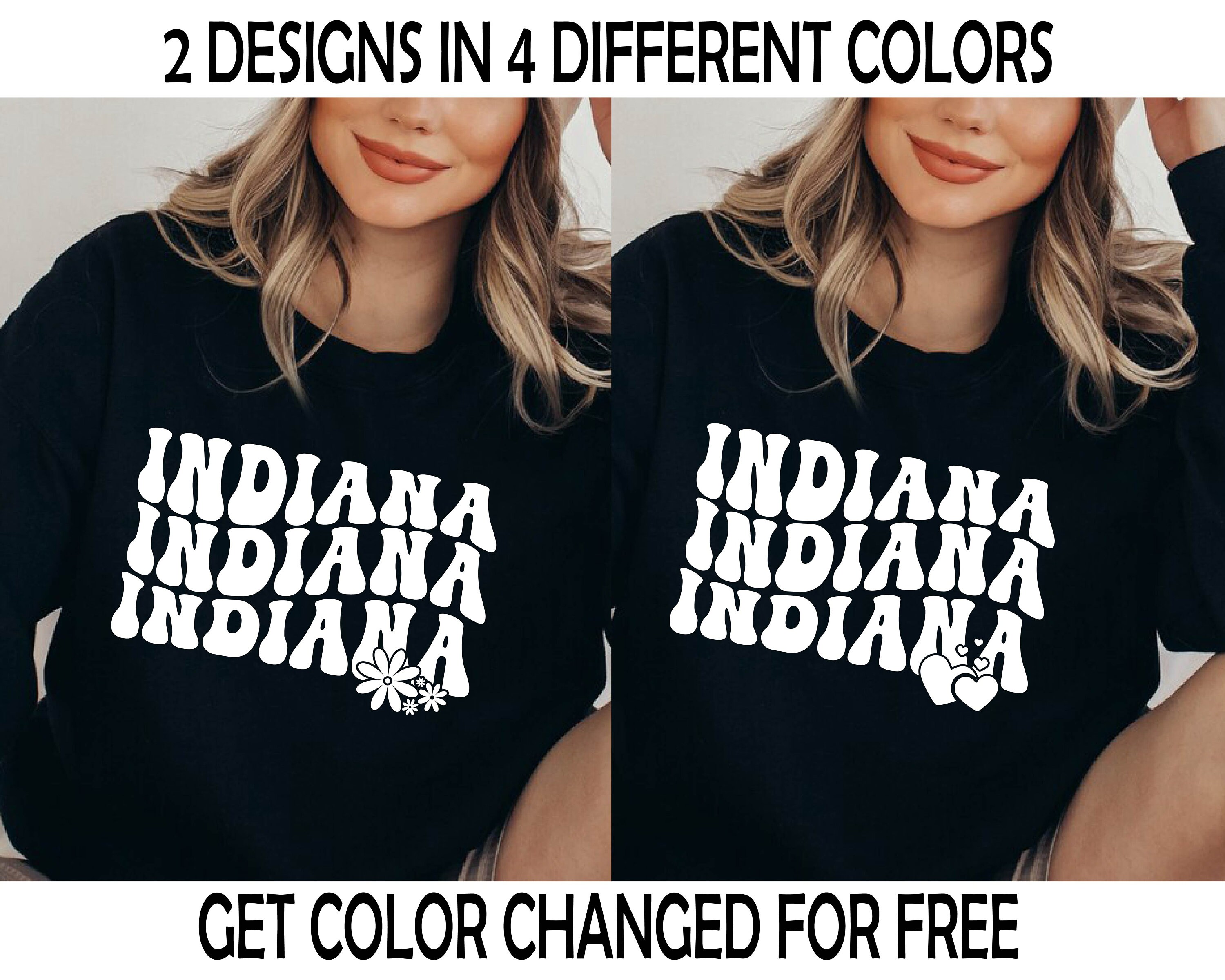 Indiana Svg File Indiana Retro Svg Indiana Wavy Svg Indiana Indiana Png ...