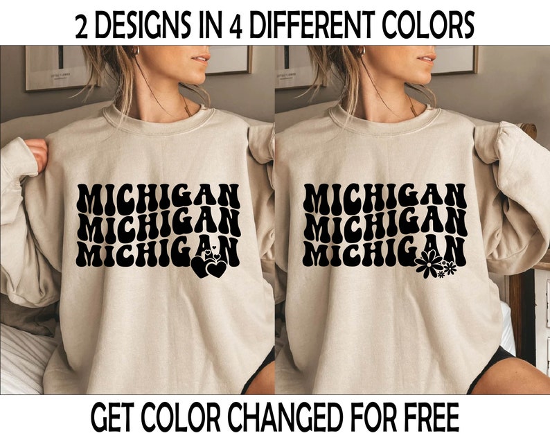 Michigan Svg File Michigan Retro Svg Michigan Wavy Svg Michigan ...