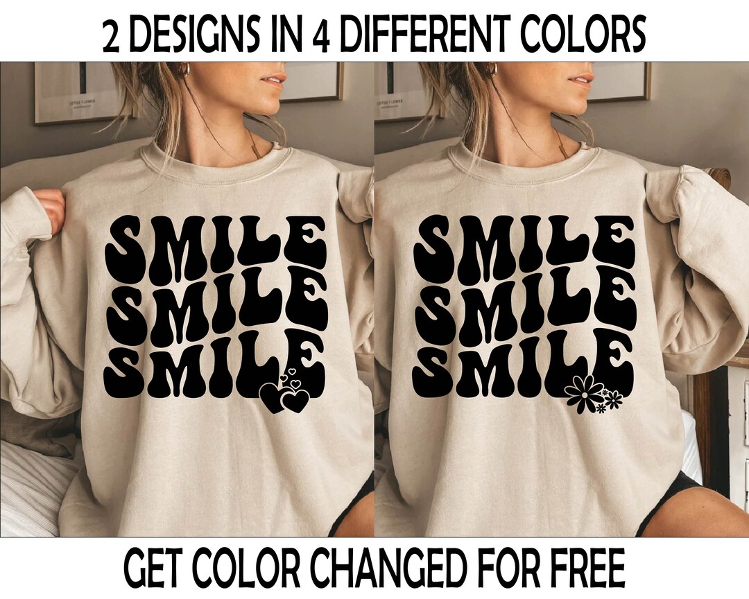 SMILE SVG File Smile Retro Svg Smile Wavy Svg Smile Smile Png Smile ...