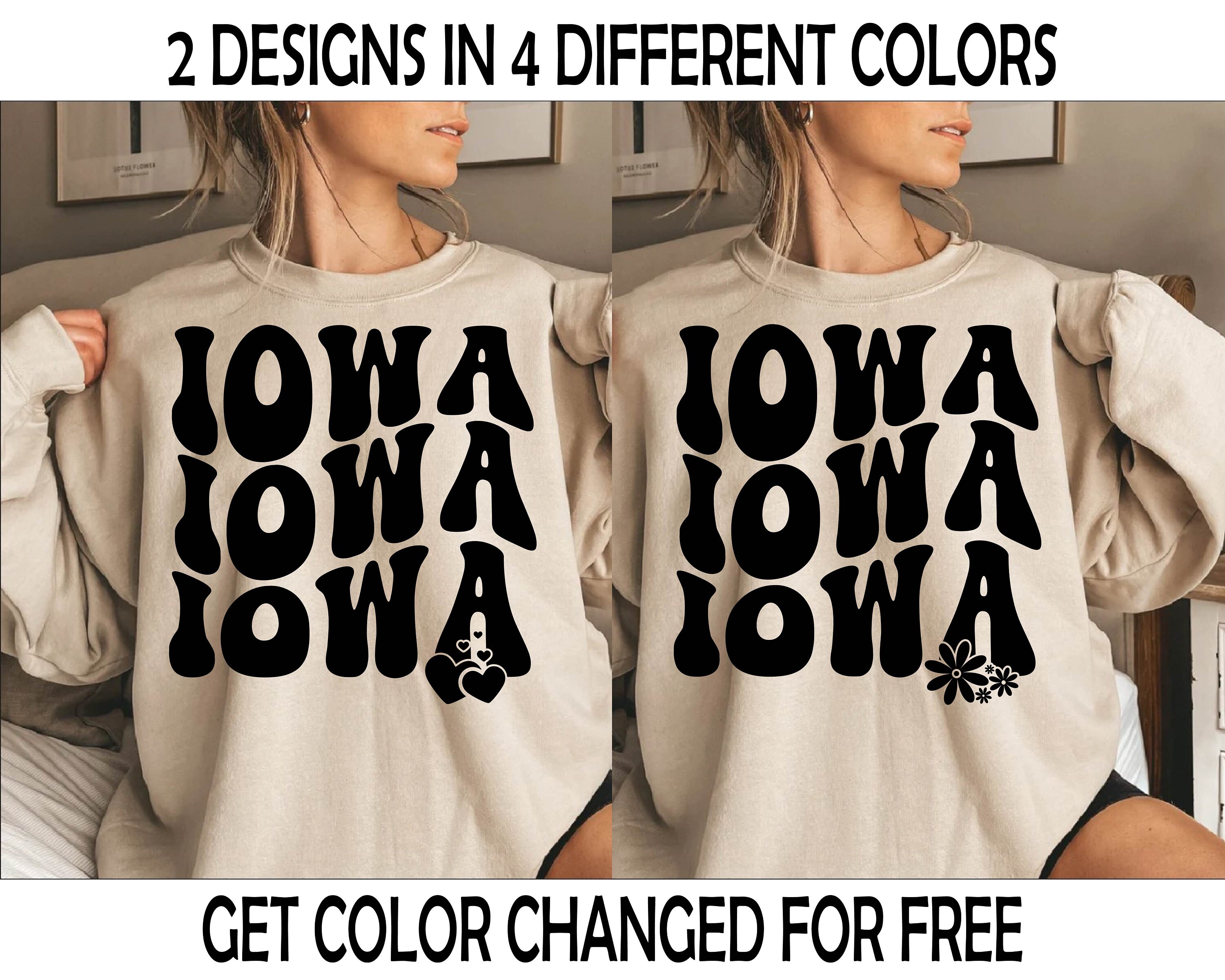 Iowa Svg File Iowa Retro Svg Iowa Wavy Svg Iowa Iowa Png Iowa Shirt Svg ...