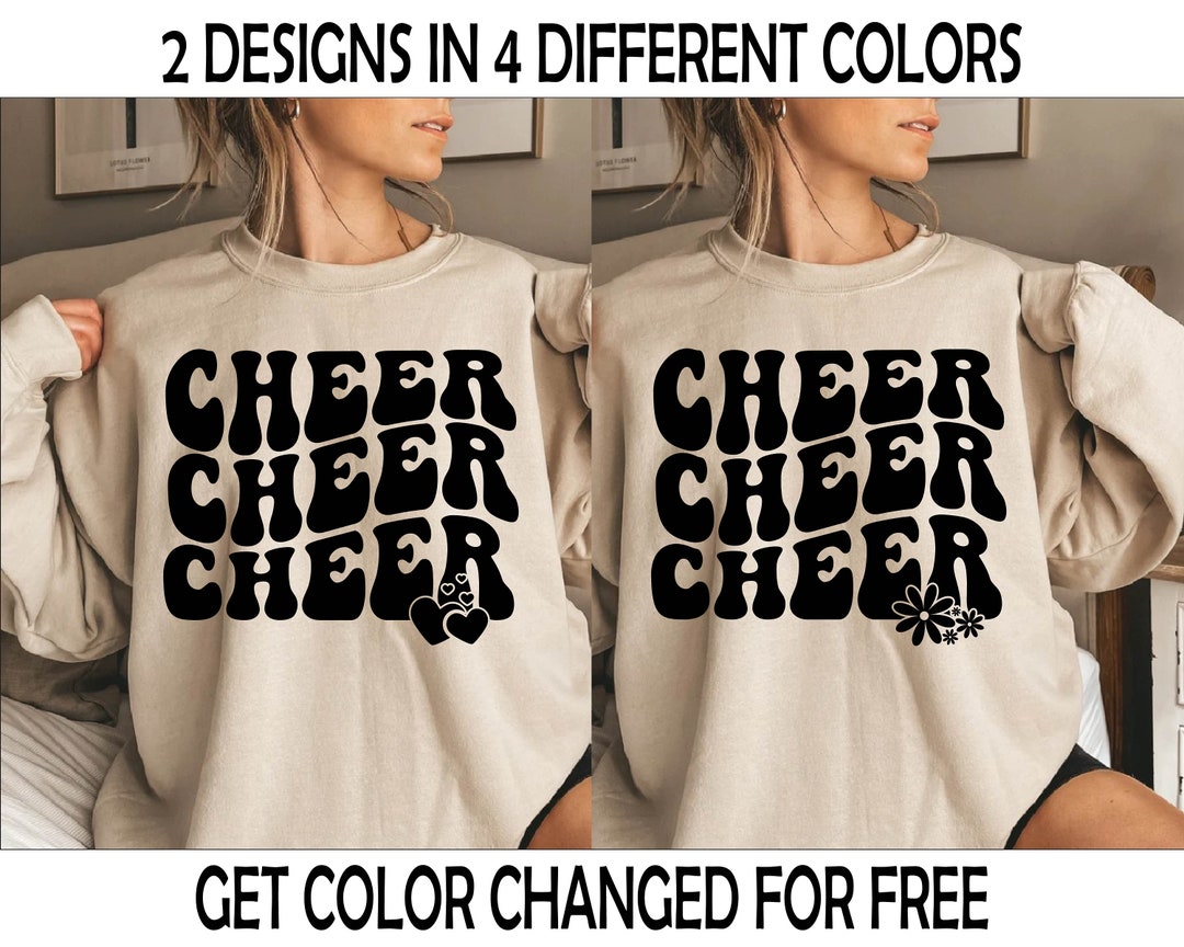 Cheer Svg File Cheer Retro Svg Cheer Wavy Svg Cheerleader Svg ...