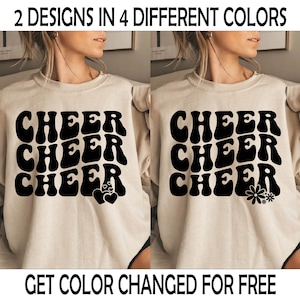 Cheer Svg File Cheer Retro Svg Cheer Wavy Svg Cheerleader Svg ...