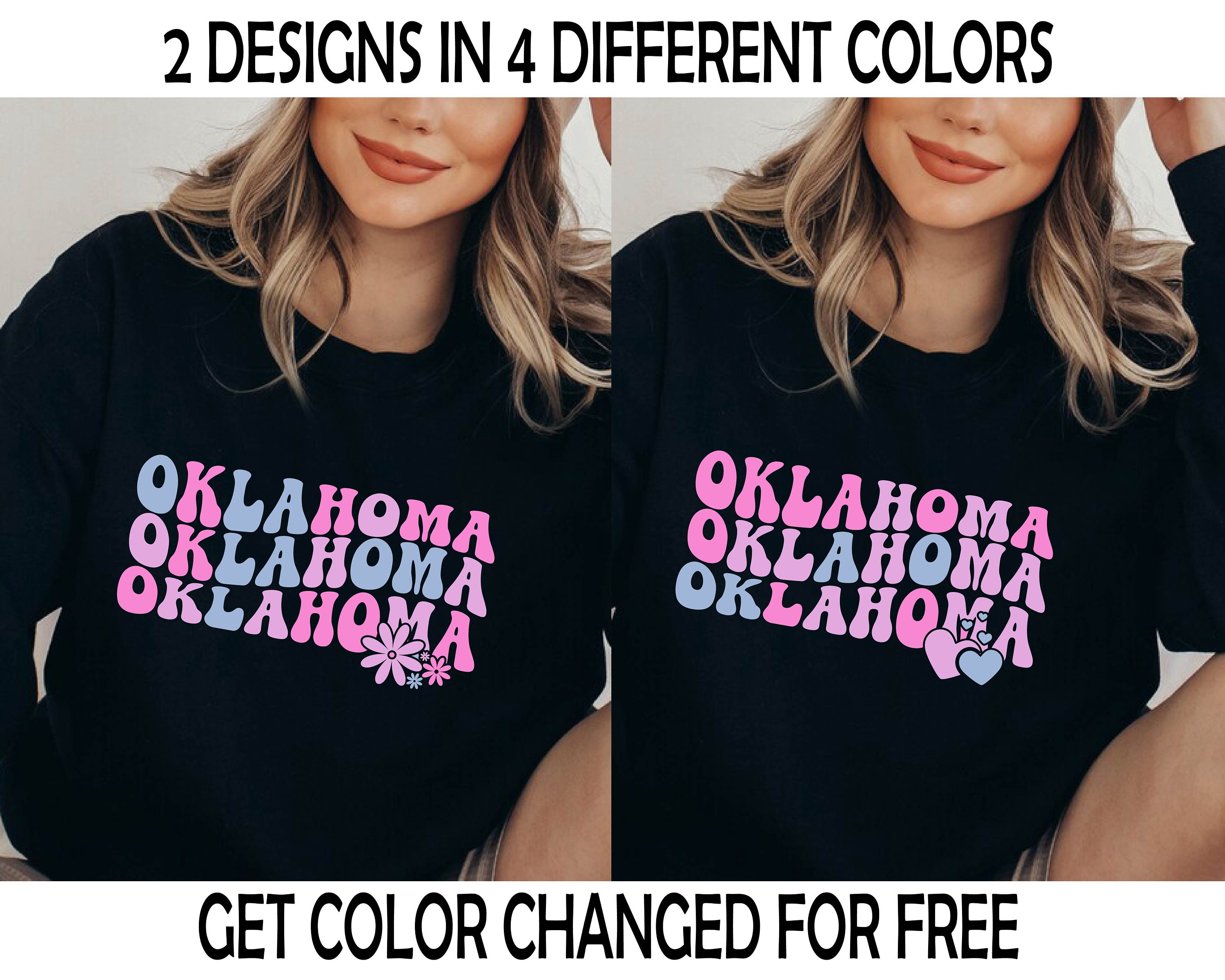 Oklahoma Svg File Oklahoma Retro Svg Oklahoma Wavy Svg Oklahoma ...