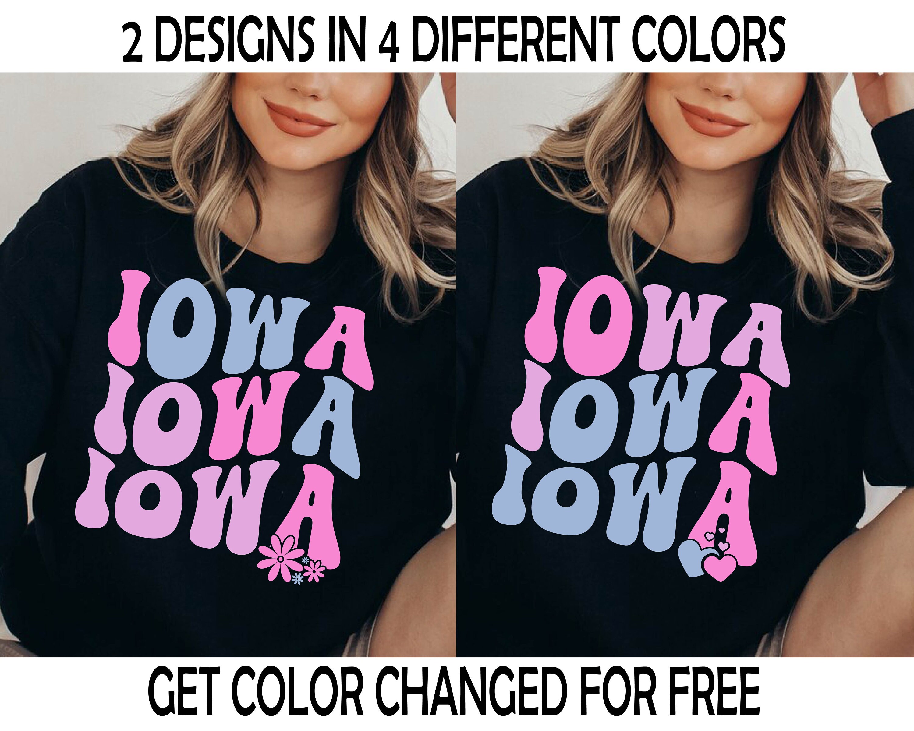Iowa Svg File Iowa Retro Svg Iowa Wavy Svg Iowa Iowa Png Iowa Shirt Svg ...