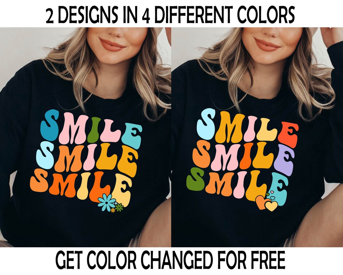 SMILE SVG File Smile Retro Svg Smile Wavy Svg Smile Smile Png Smile ...