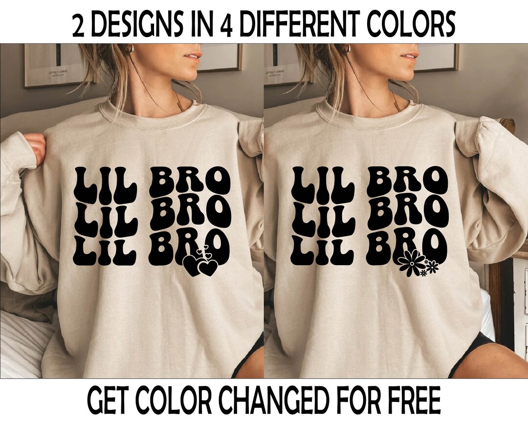 Lil Bro Svg File Lil Bro Retro Svg Lil Bro Wavy Svg Lil Bro Lil Bro Png ...
