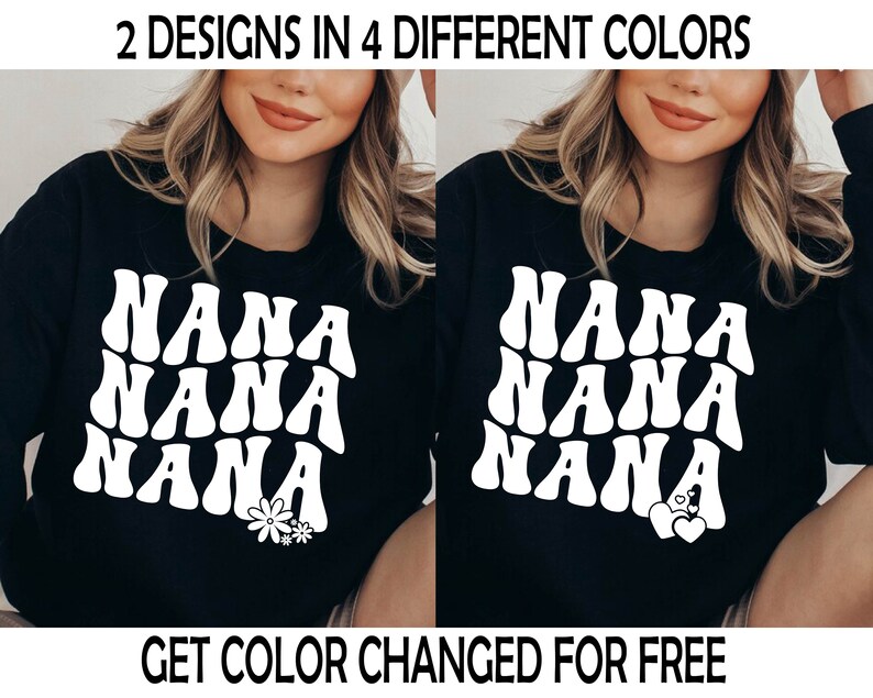 Nana Svg File Nana Retro Svg Nana Wavy Svg Nana Nana Png Nana Shirt Svg Cut File Instant ...