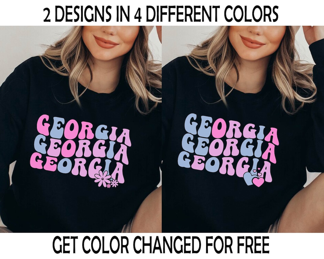 Georgia Svg File Georgia Retro Svg Georgia Wavy Svg Georgia Georgia Png ...