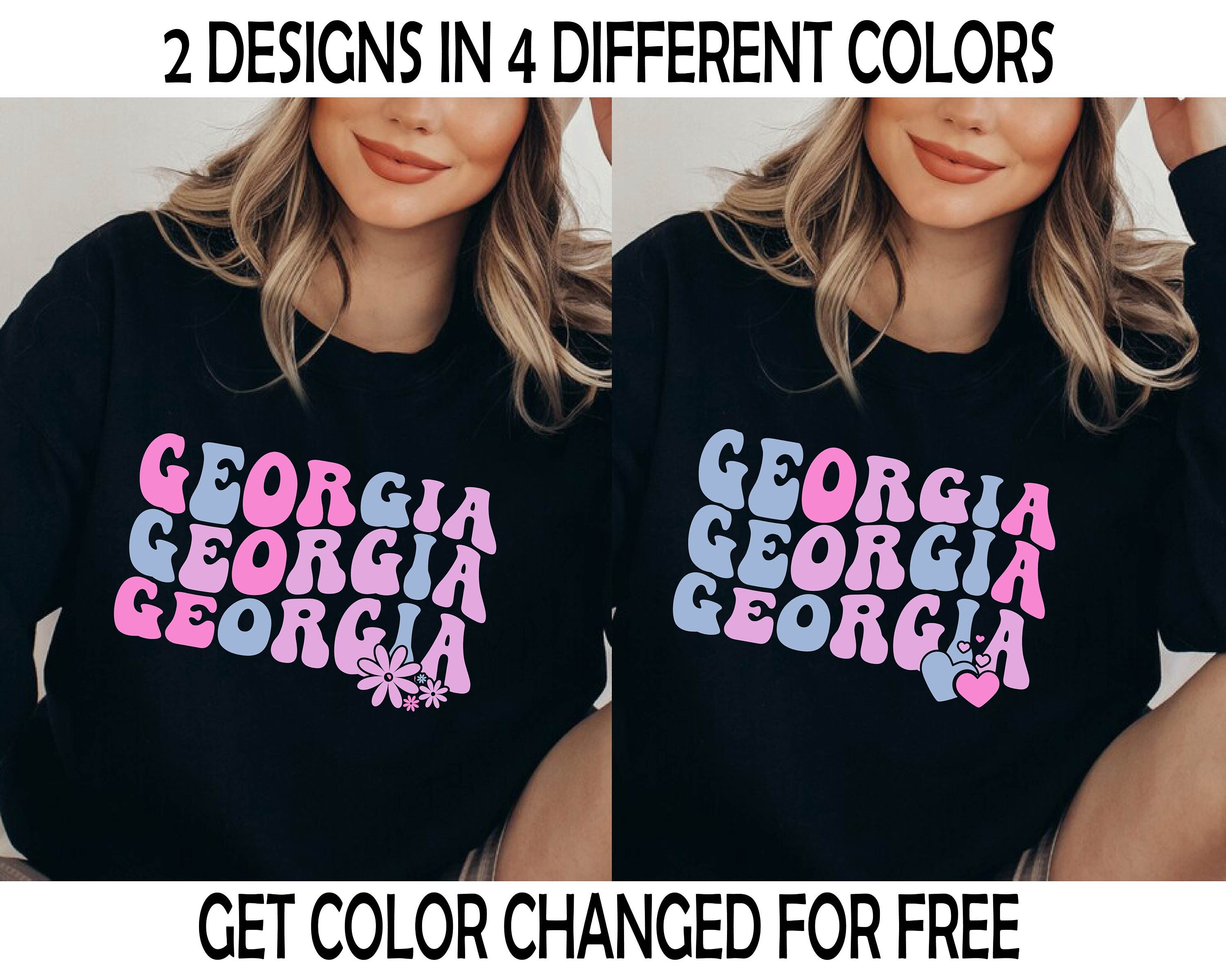 Georgia Svg File Georgia Retro Svg Georgia Wavy Svg Georgia Georgia Png ...