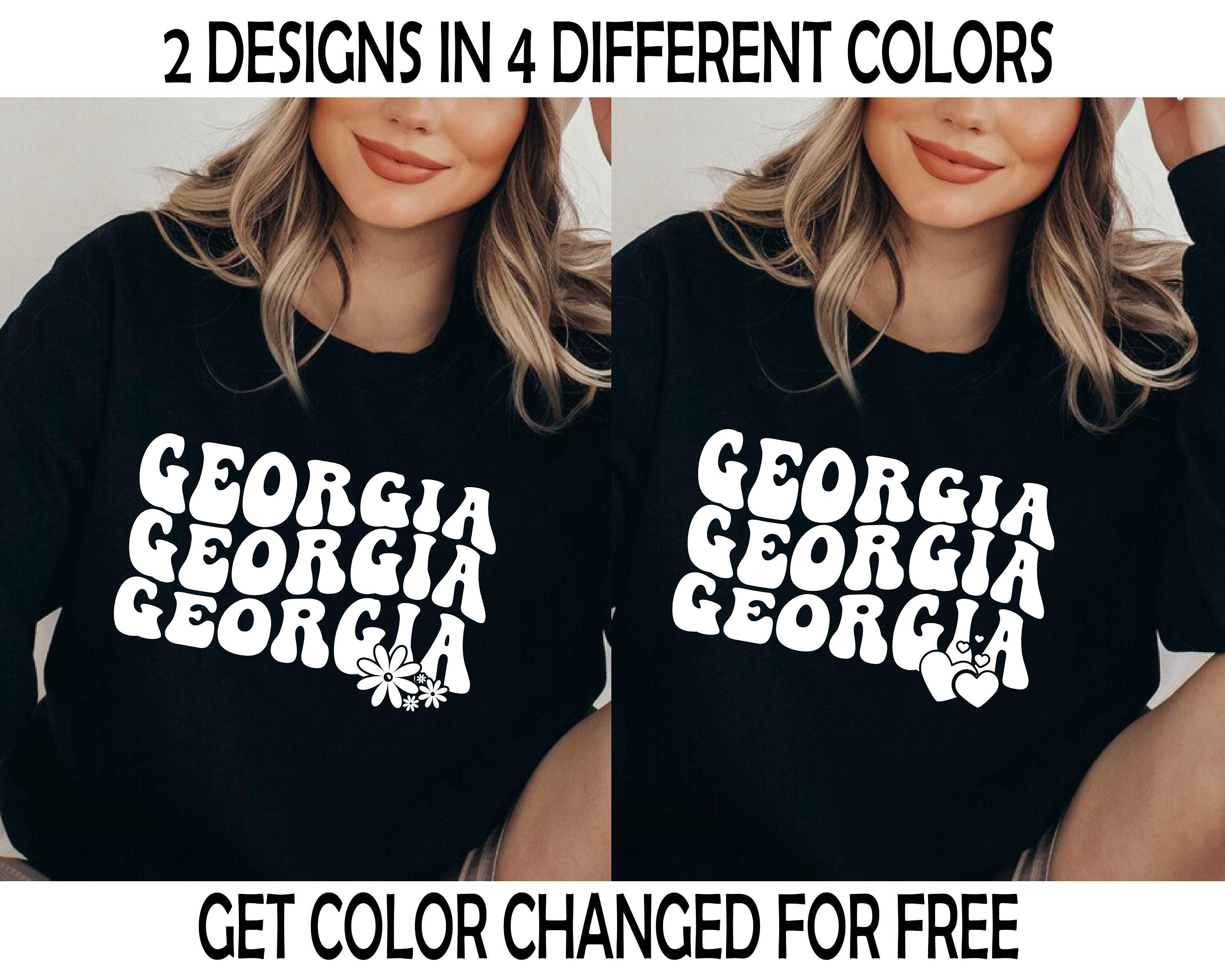 Georgia Svg File Georgia Retro Svg Georgia Wavy Svg Georgia Georgia Png ...