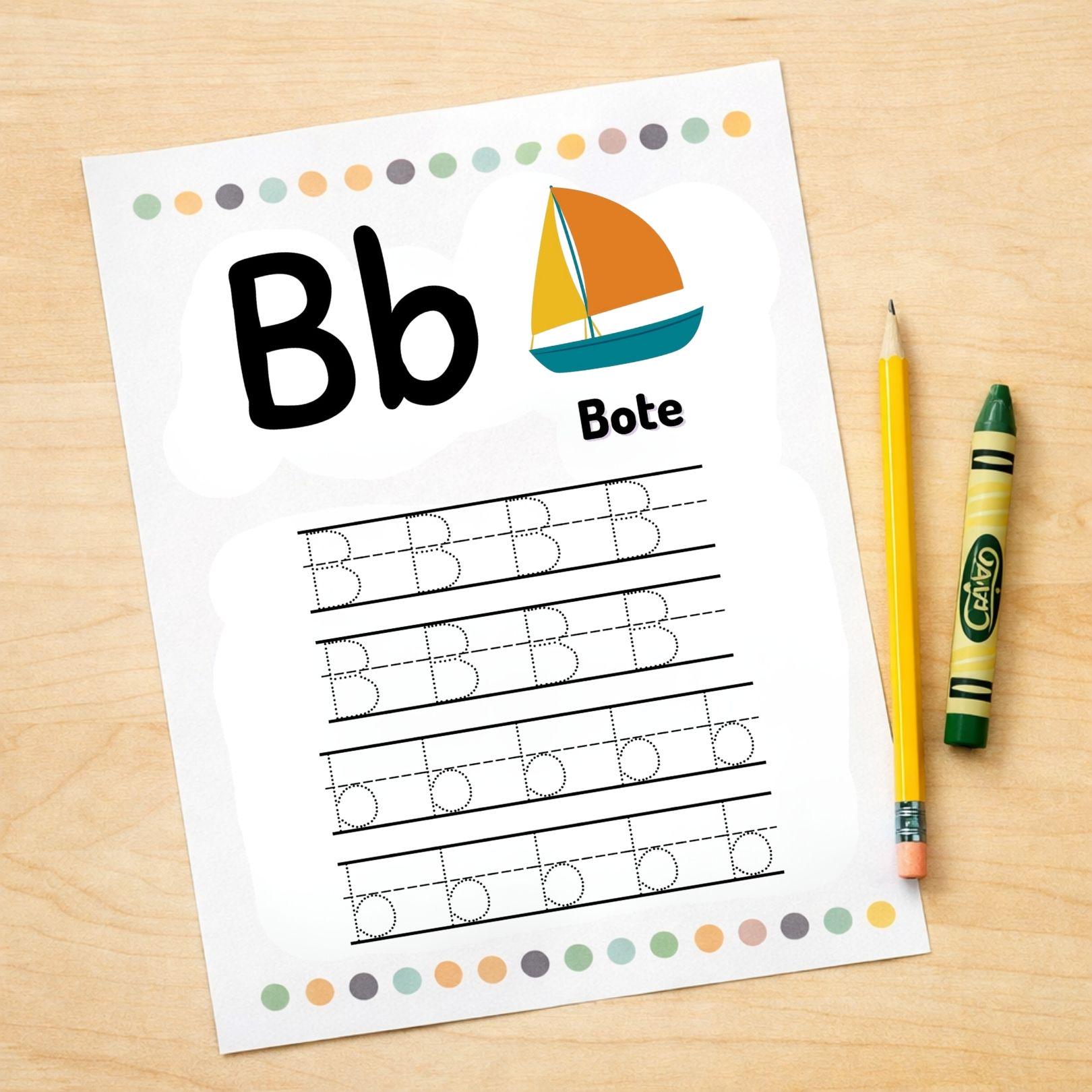 Mini Spanish ABC Tracing & Coloring Pages | Letters A–C | Alphabet ...