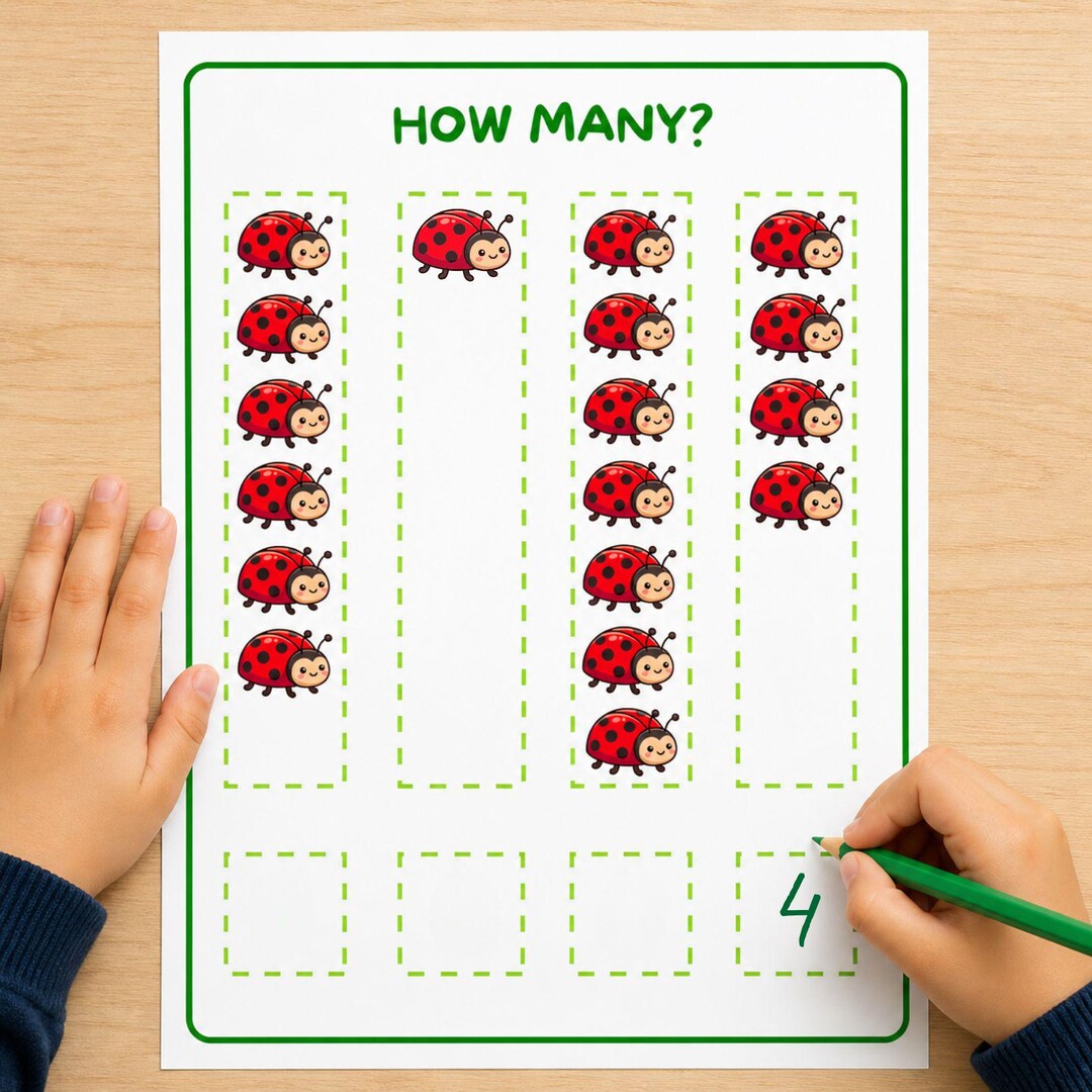 Printable Math Counting Worksheets | How Many? Activities for Preschool ...