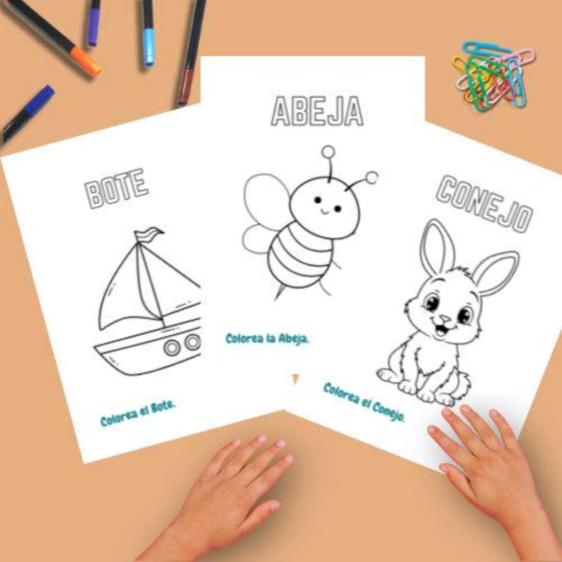 Spanish Alphabet Tracing & Coloring Pages | Preschool Activity (PDF) - Etsy