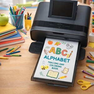 Printable Alphabet Tracing and Coloring Book | ABC Learning | Preschool ...