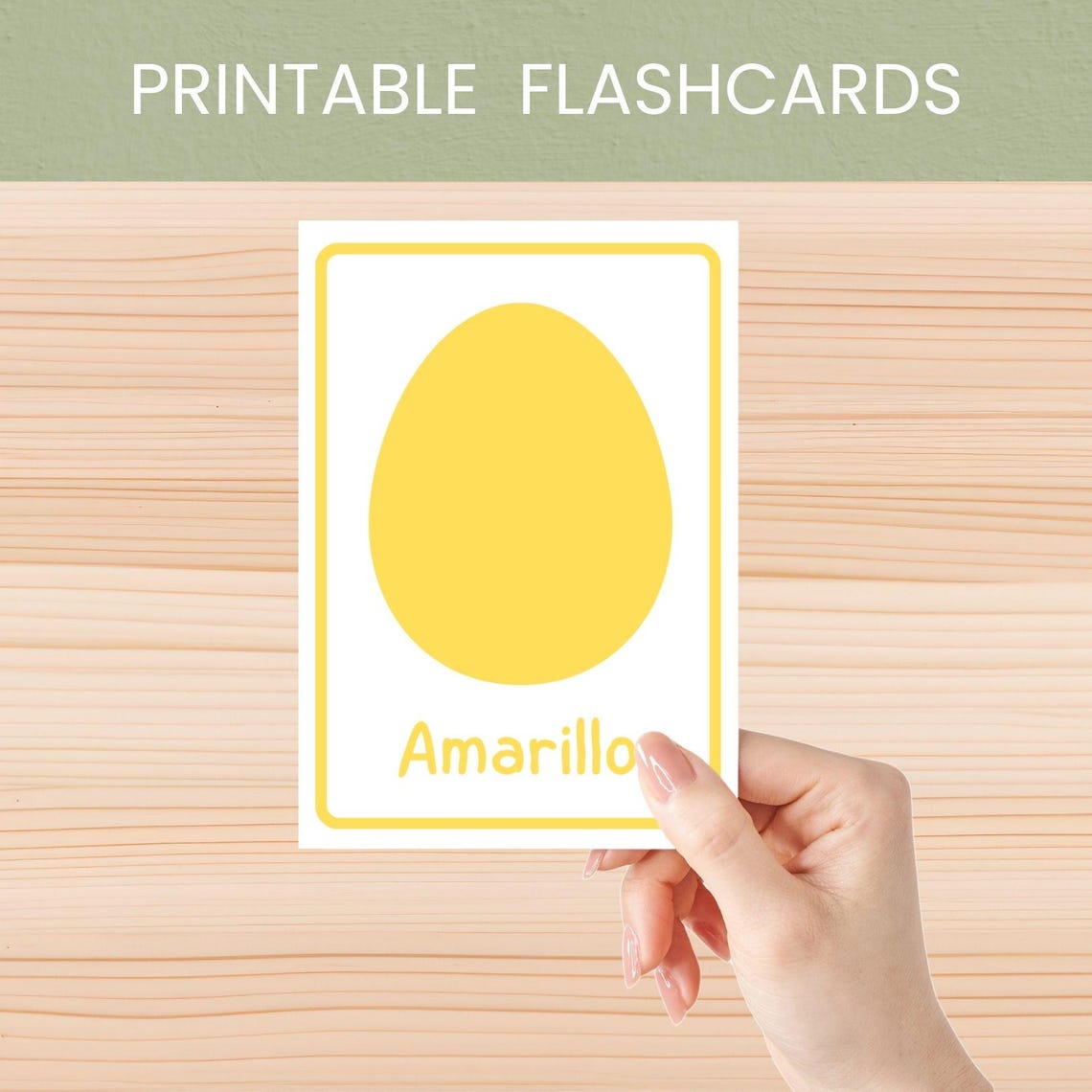 Spanish Color Flashcards for Kids | Printable Learning Cards (digital ...