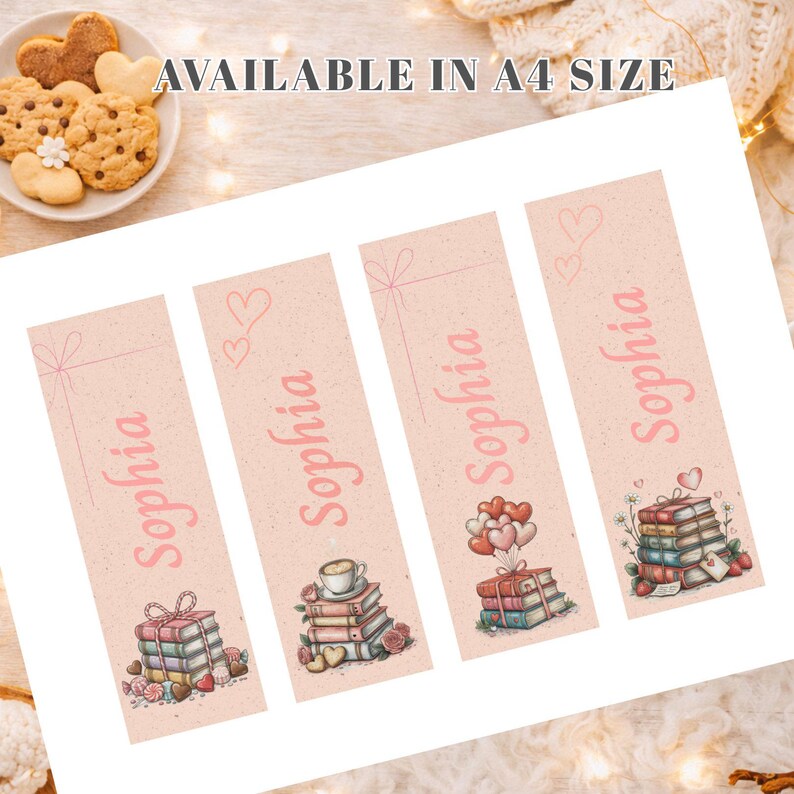 Editable Watercolor Bookmarks | Book Lovers Gifts | Printable Templates ...