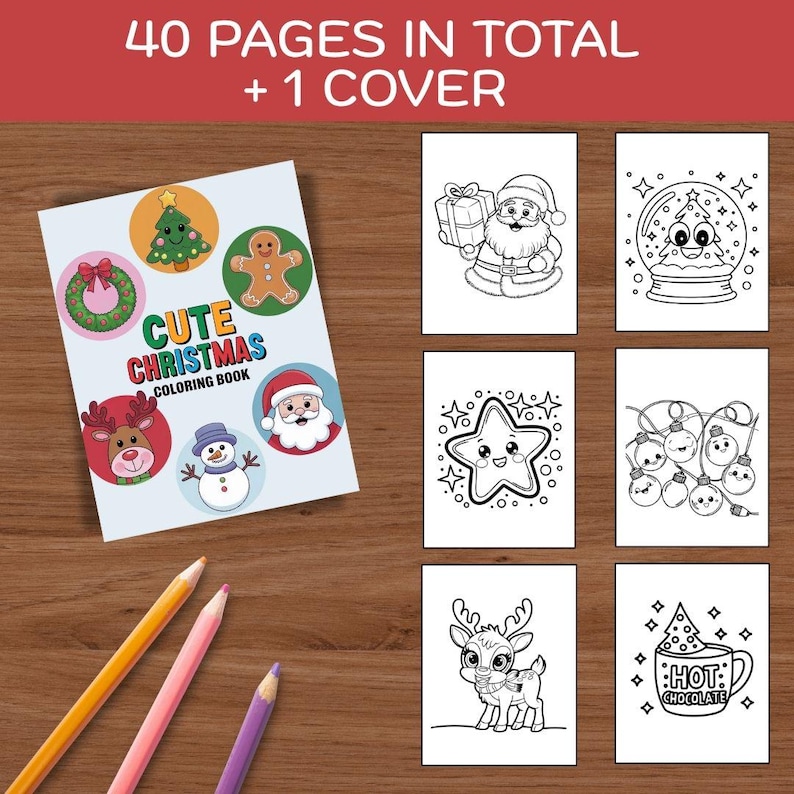 Printable Christmas Coloring Pages | Holiday Coloring Book | PDF ...