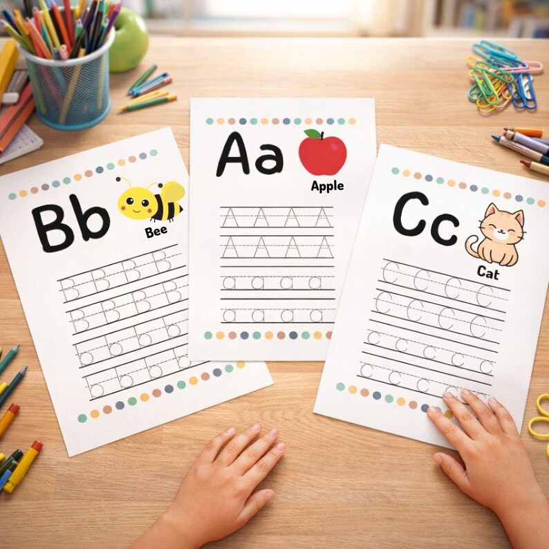 Printable Alphabet Tracing and Coloring Book | ABC Learning | Preschool ...