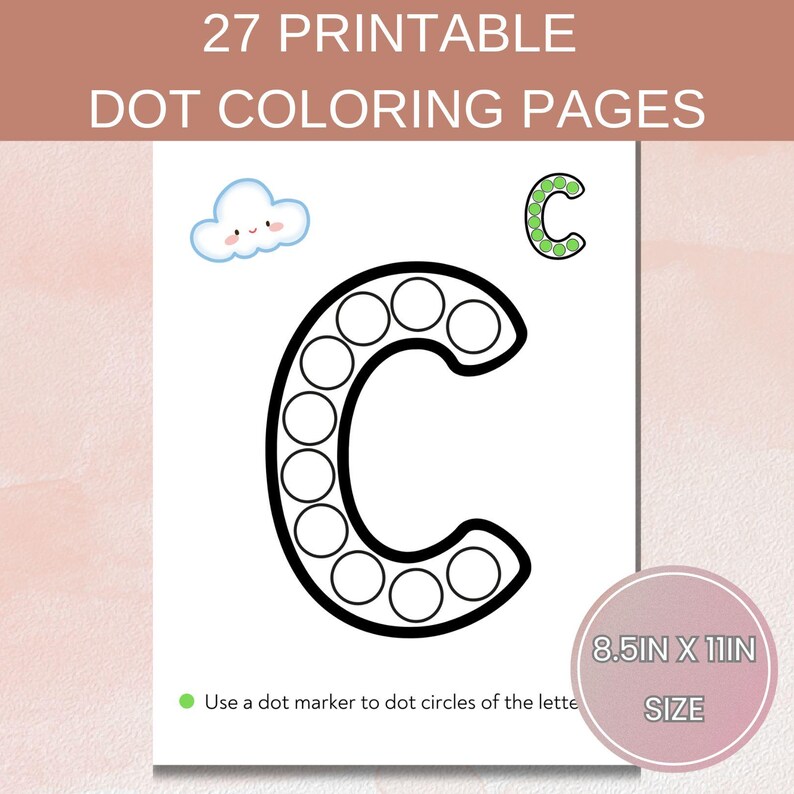 Alphabet Dot Marker Coloring Book | Toddler & Preschool Worksheets ...