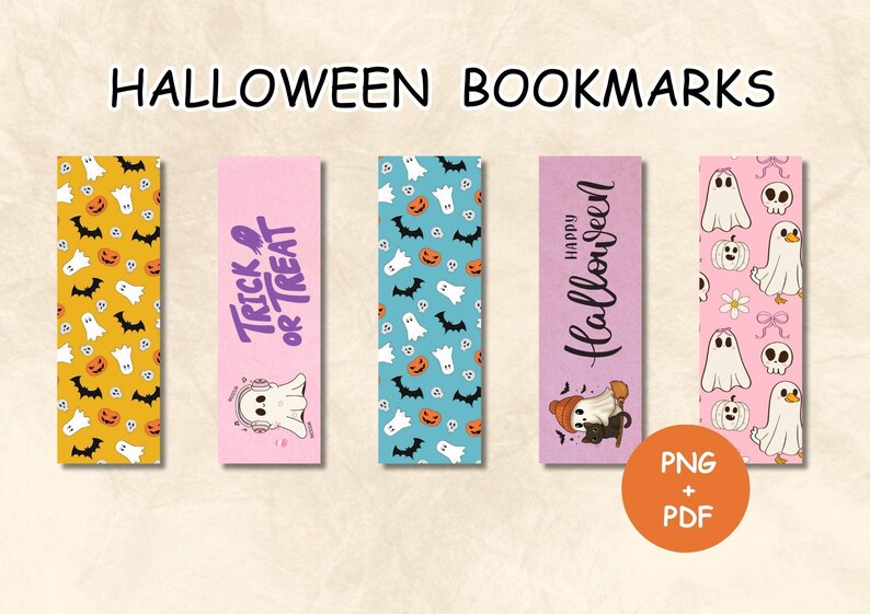 Printable Halloween Bookmarks for Kids | Cute Spooky Designs | Fun ...