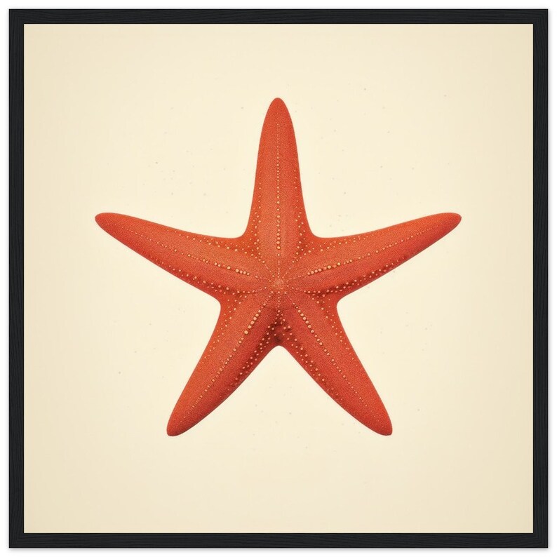 Vintage Starfish Poster Starfish Printable Mediterranean Wall Art ...