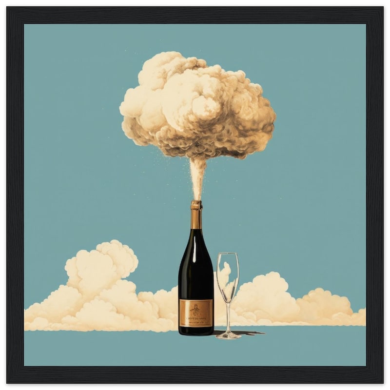 Champagne Poster - Etsy