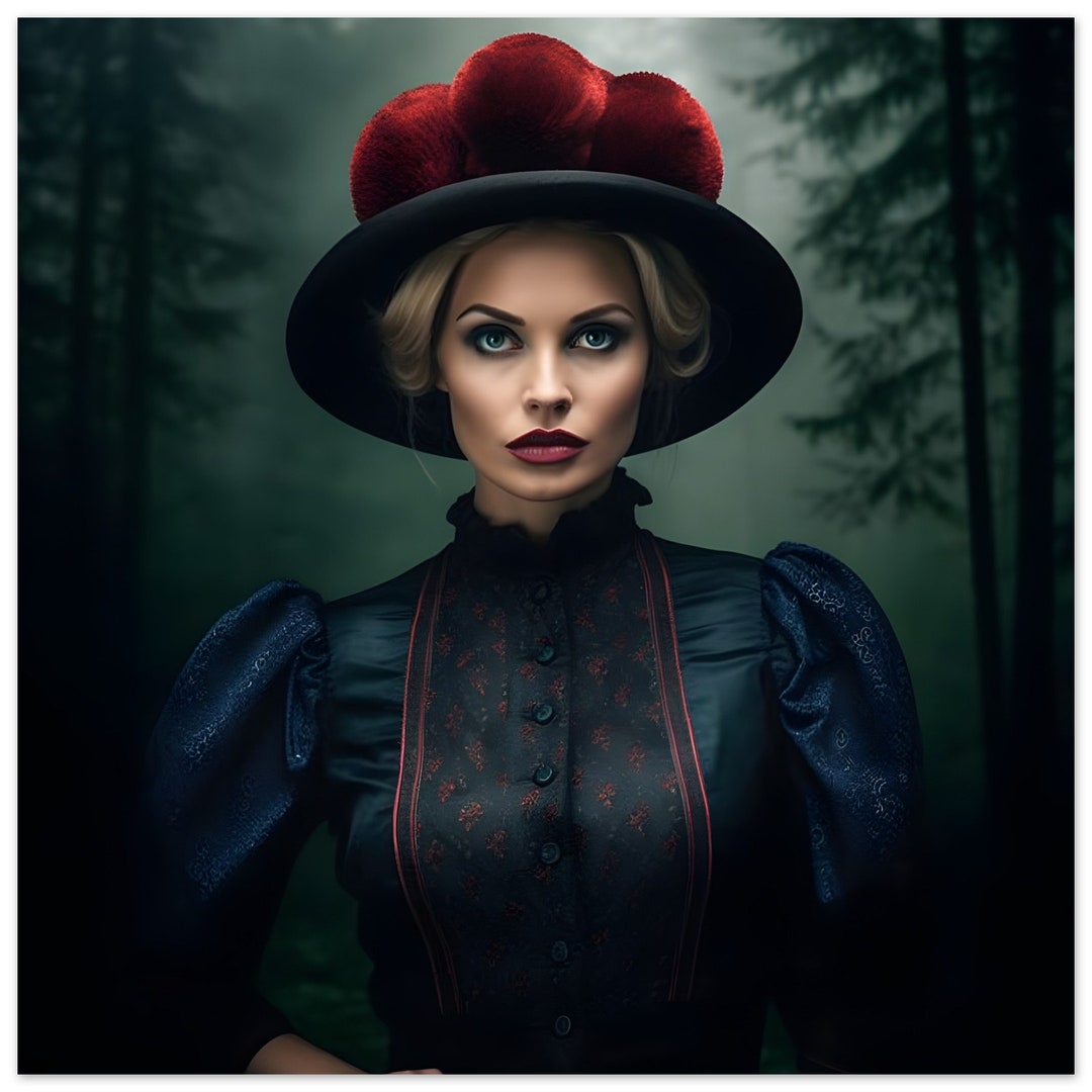 Bollenhut Poster | Schwarzwald Bild | Black Forest Vintage | Schwarzwaldmädel | Trachten ...