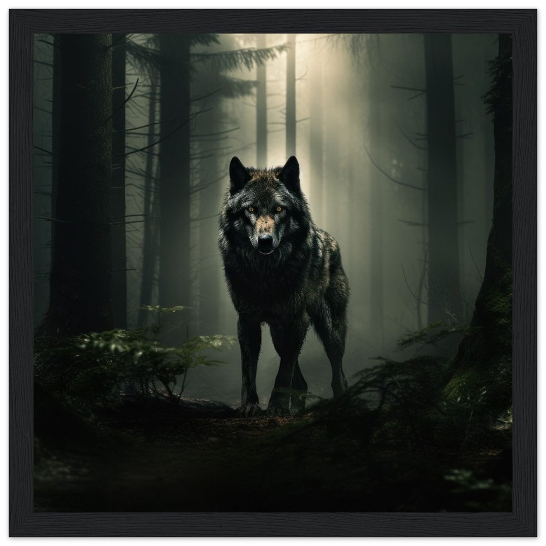 Schwarzwald Wolf | Black Forest Poster | Schwarzwald Bild | Trachten ...