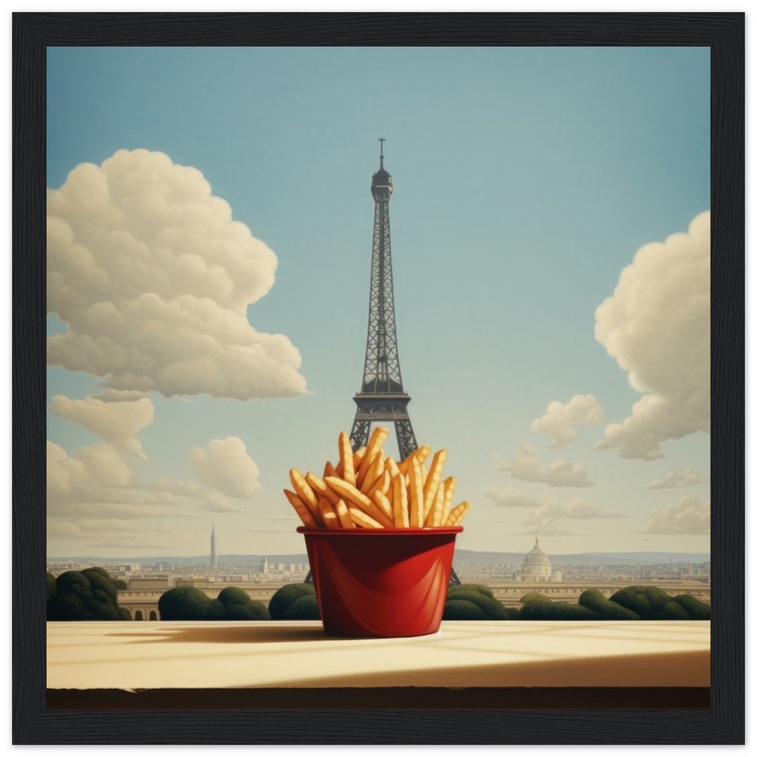 French Fries Poster French Fries Print French Fries Style Kitchen Home ...