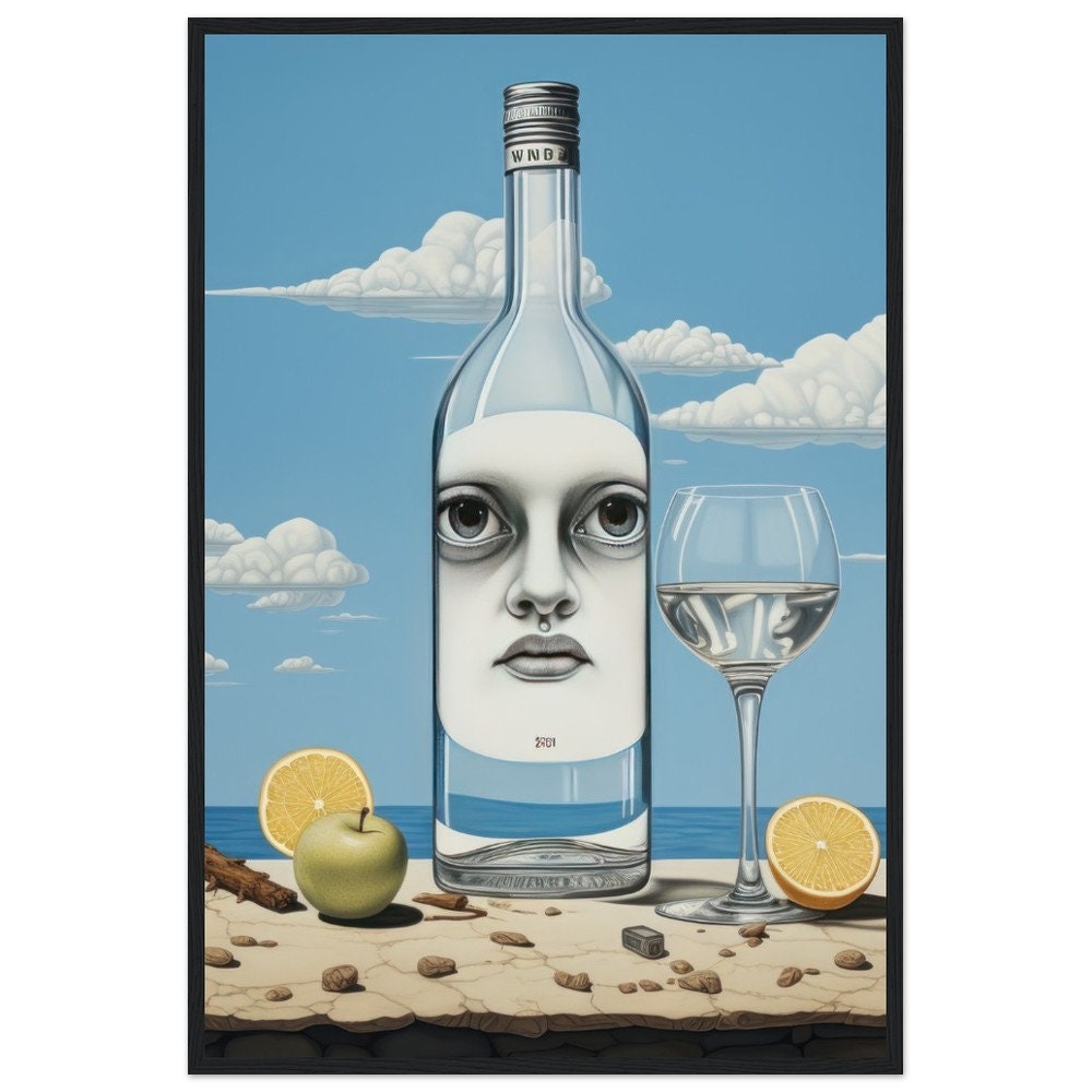 Vintage Vodka Poster Bar Art Print Kitchens Posters Gin - Etsy