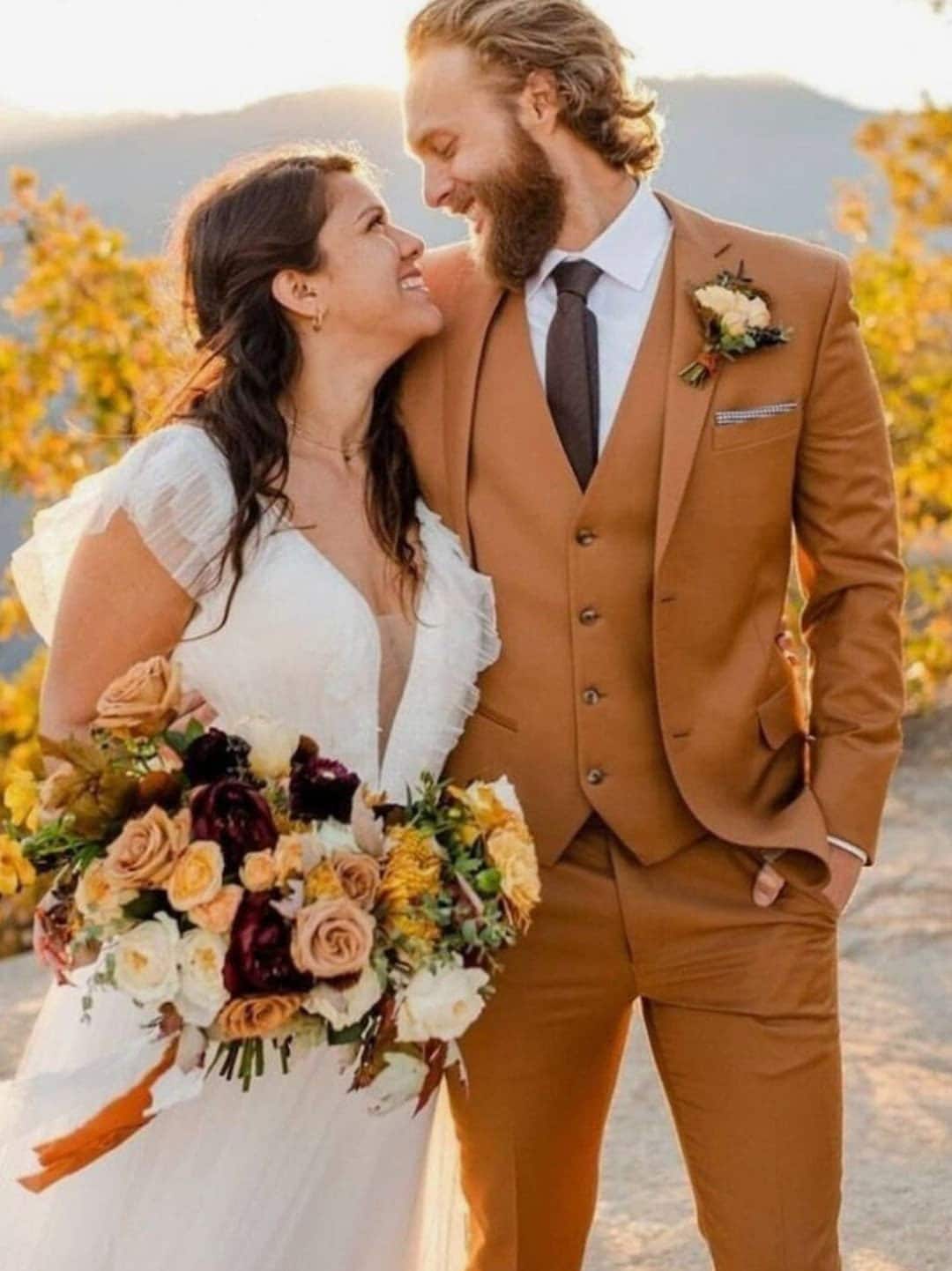 Men,s Dress, Orange Rust Three Piece, Men Suits, Rust 2 Piece, Wedding ...