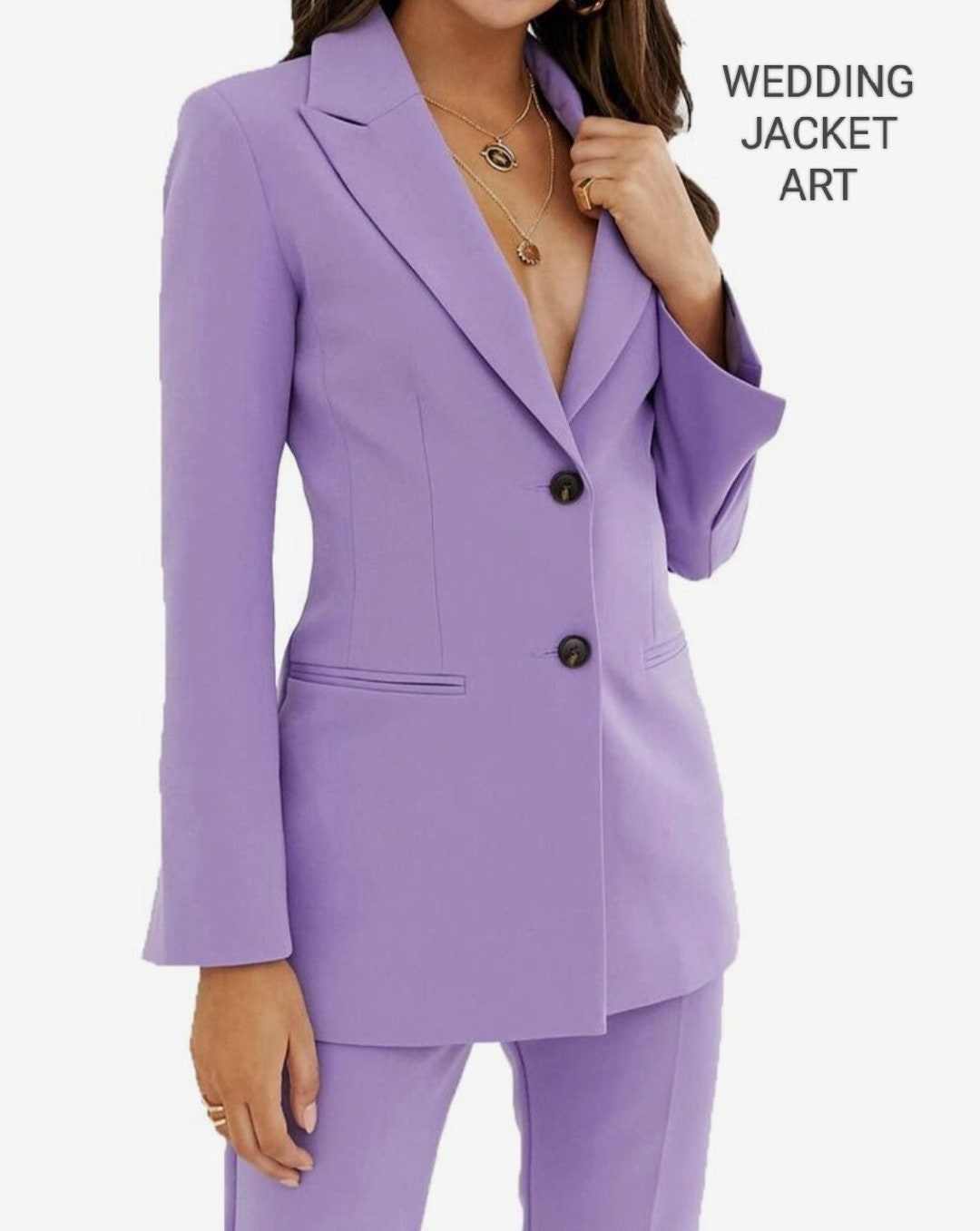 Women's Suits, Lavender Suits, Girls 2 Piece Suit, Wedding Suit, Peak ...